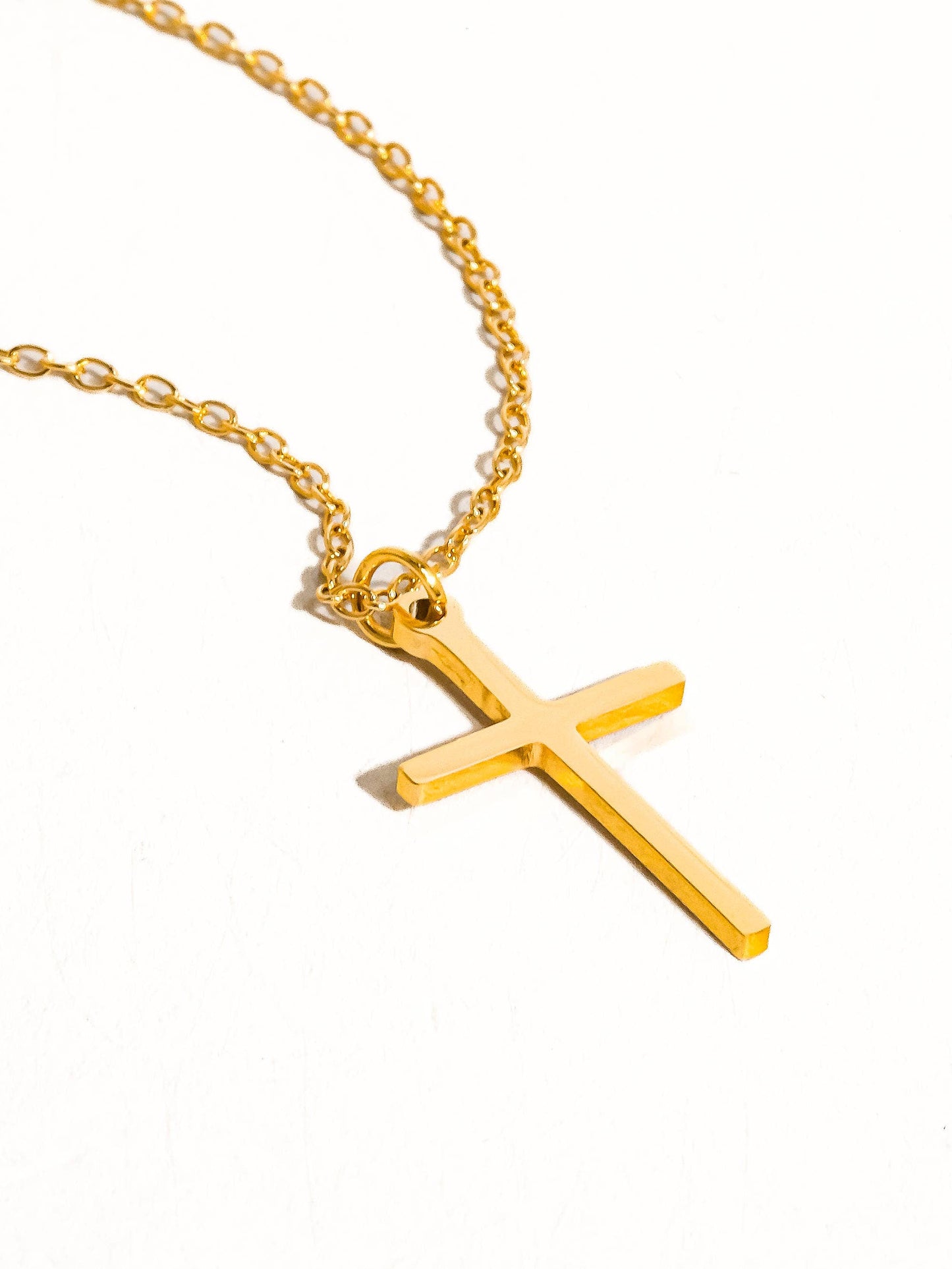 Tirza 18K Gold Small Cross Necklace – Madison Lyn Jewelry